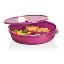 Tupperware -PLATO CRISTAL FLASH CON DIVISIONES GRANDE